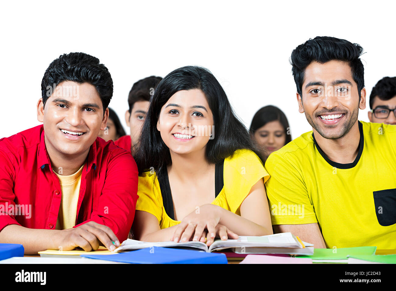 College Friends Student Book Studying Classroom Stock Photo - Alamy