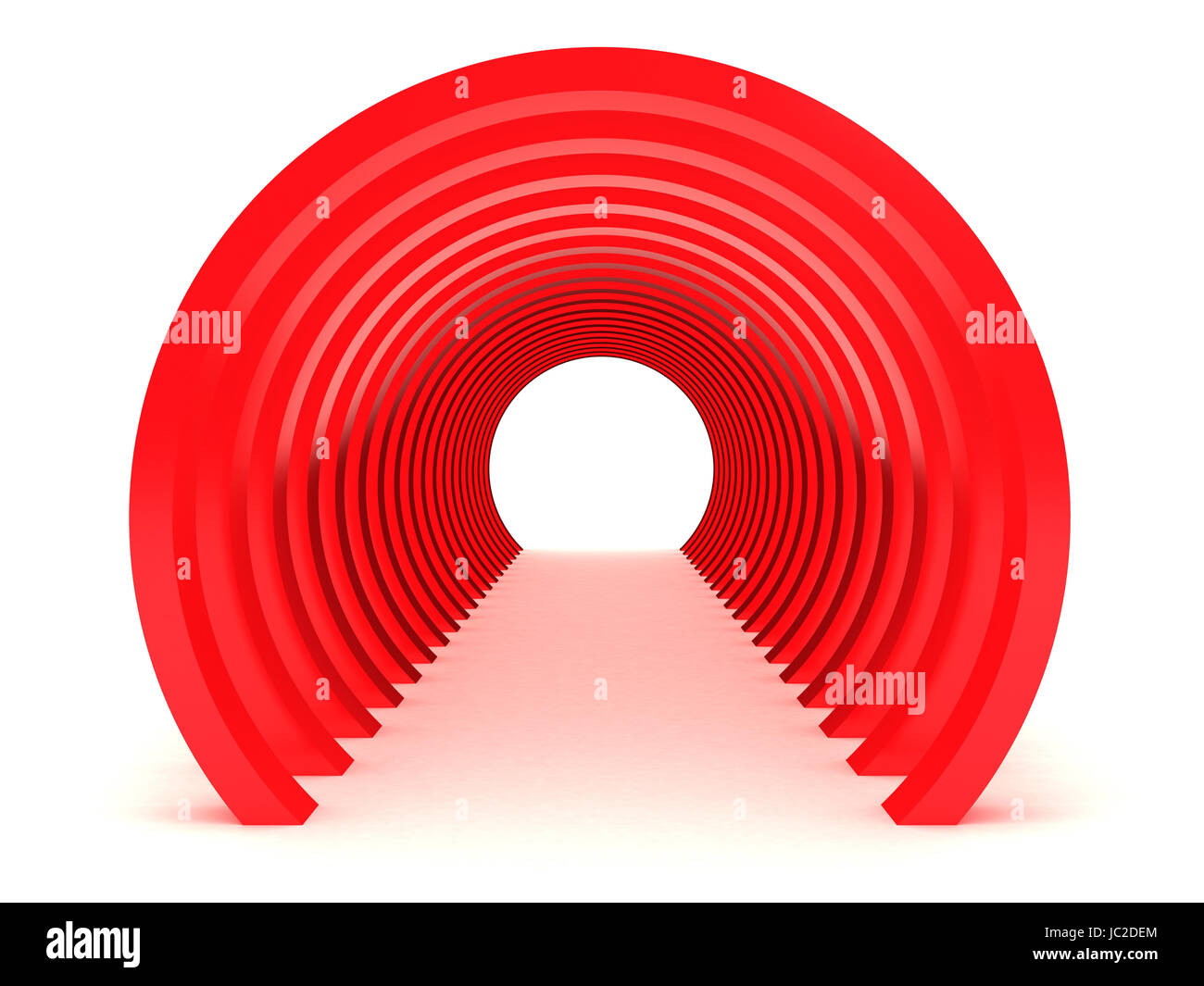 Illustration of Abstract tunnel isolated on white background Stock ...