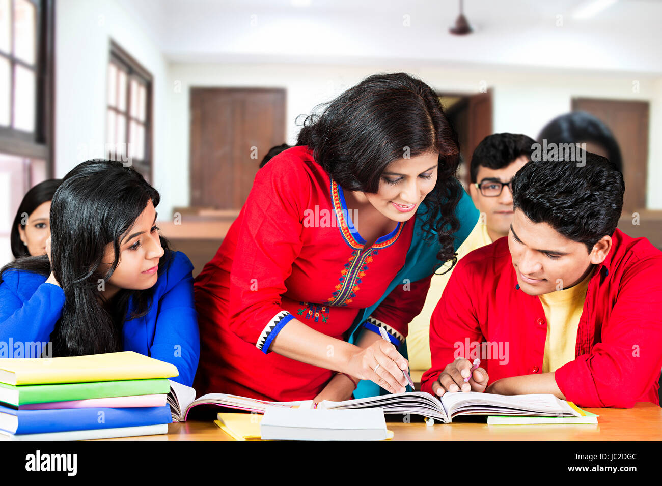 College Student Professor Teaching Classroom studying Stock Photo - Alamy