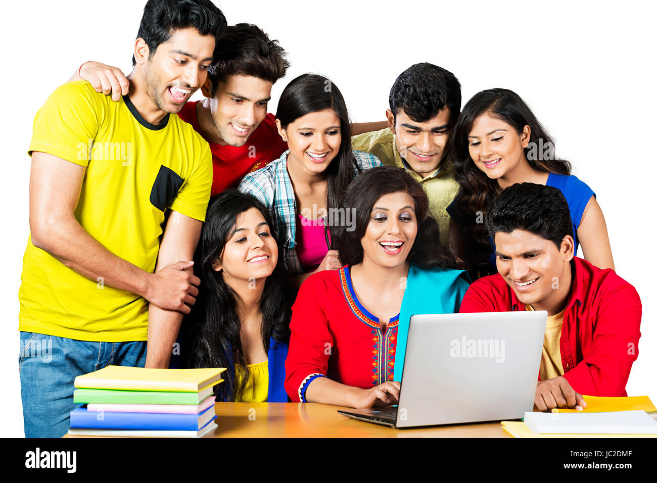 College Students Teacher Teaching Classroom Laptop Study Stock Photo ...