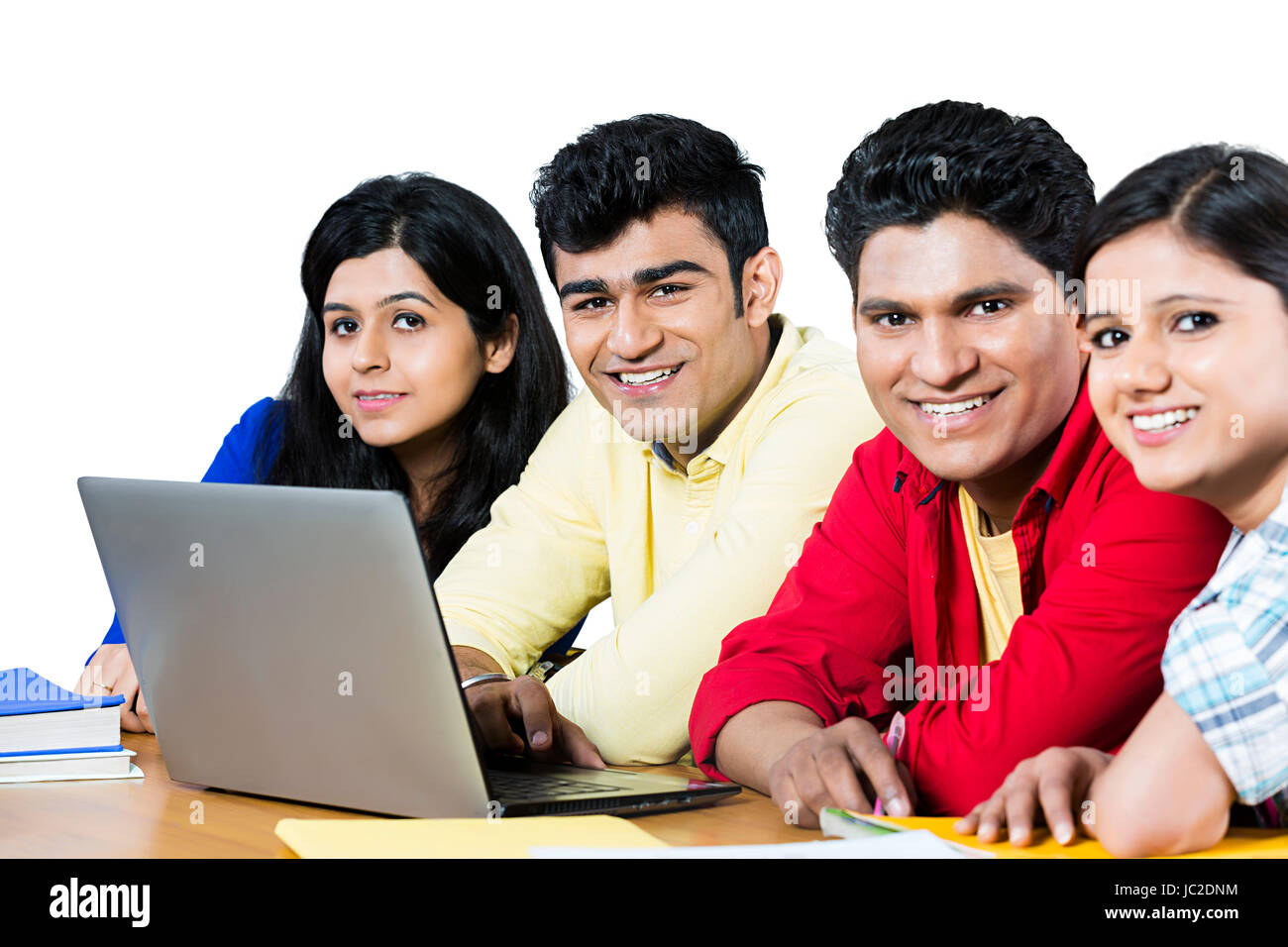 College Friends Student Laptop Study Education Stock Photo - Alamy