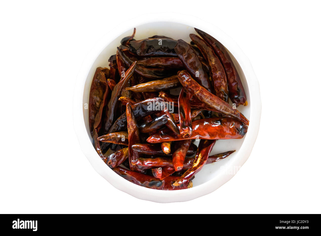 Dried Chili, Food ingredient on white background, isolated Stock Photo ...