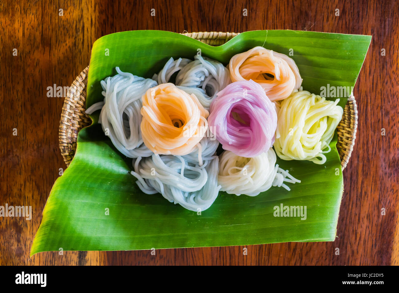 Khanom Chin Are Rice Noodles in Thai Cuisine Which Are Made From Rice ...