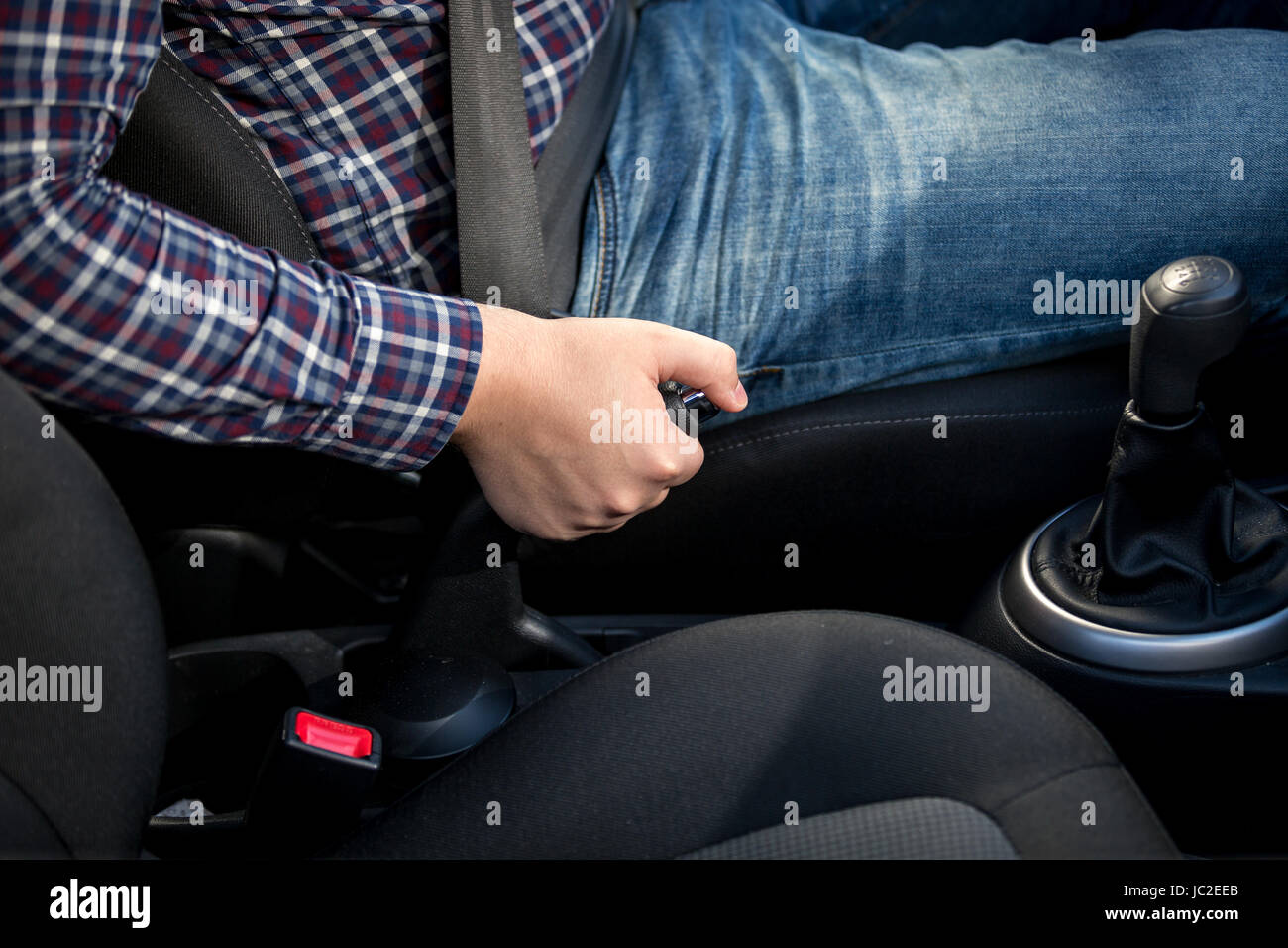 Man pulling lever hi-res stock photography and images - Alamy