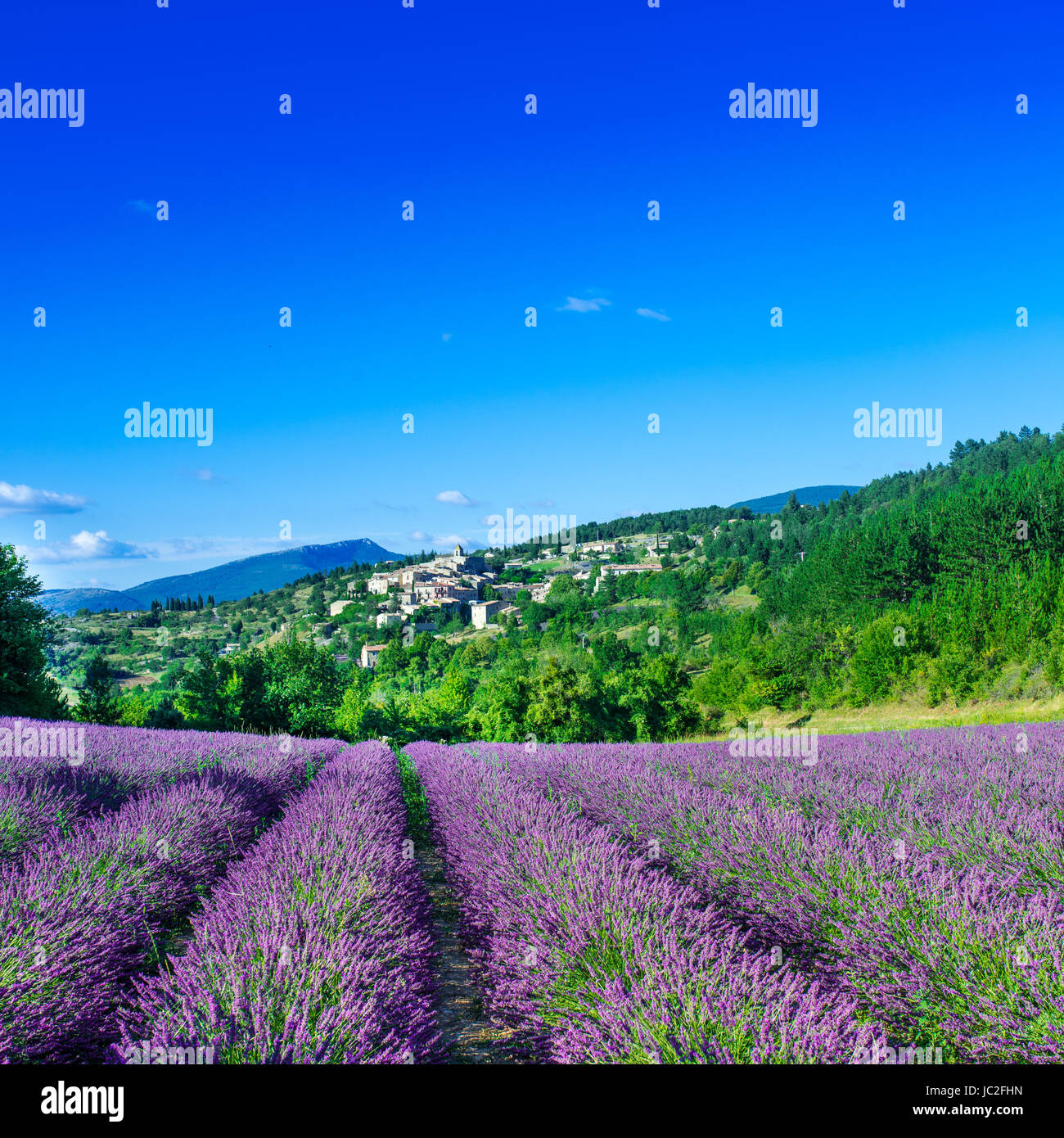 sunset in provence Stock Photo - Alamy