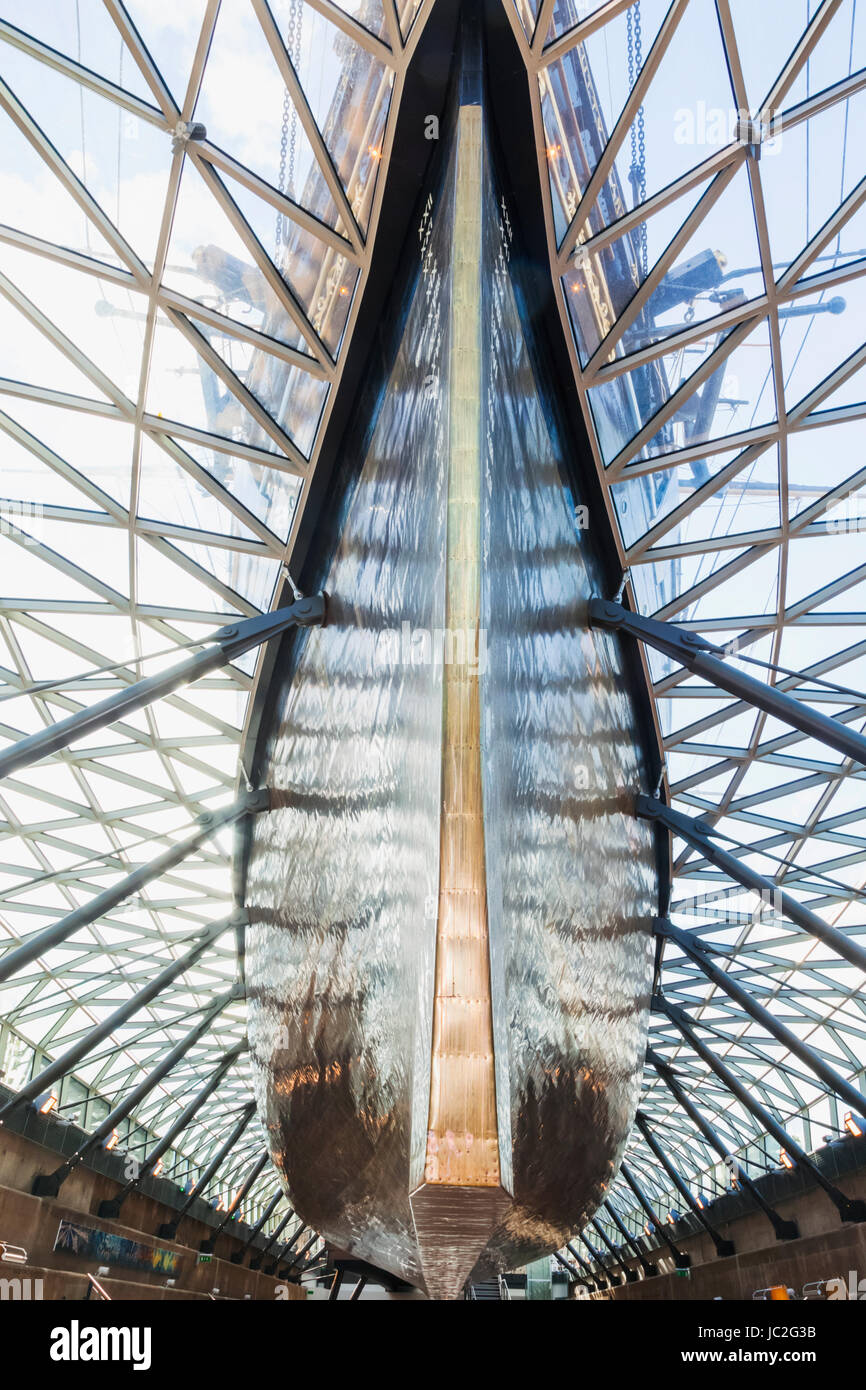 England, London, Greenwich, The Cutty Sark, The Hull Stock Photo - Alamy