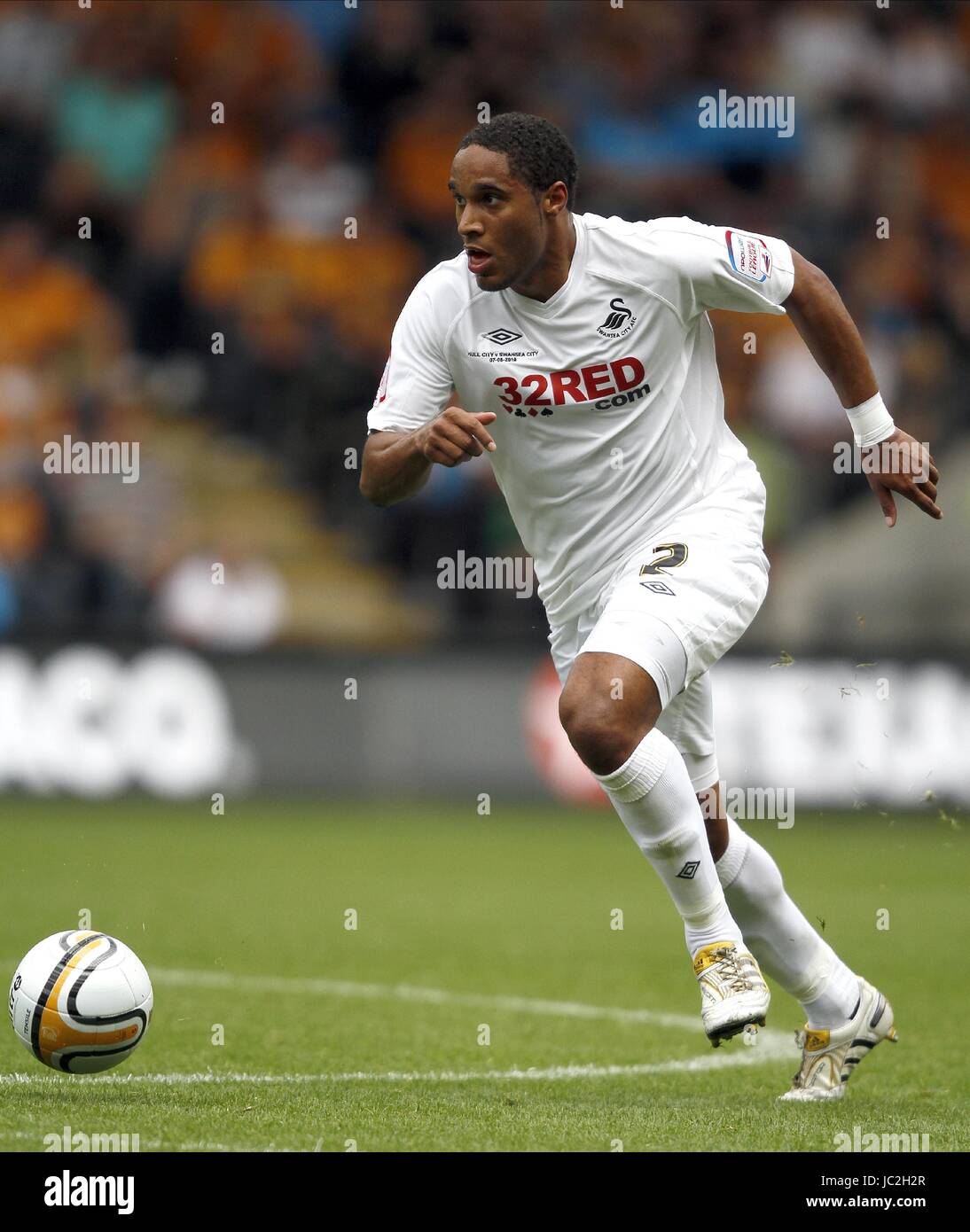 ANGEL RANGEL SWANSEA CITY FC SWANSEA CITY FC KC STADIUM HULL ENGLAND 07 ...