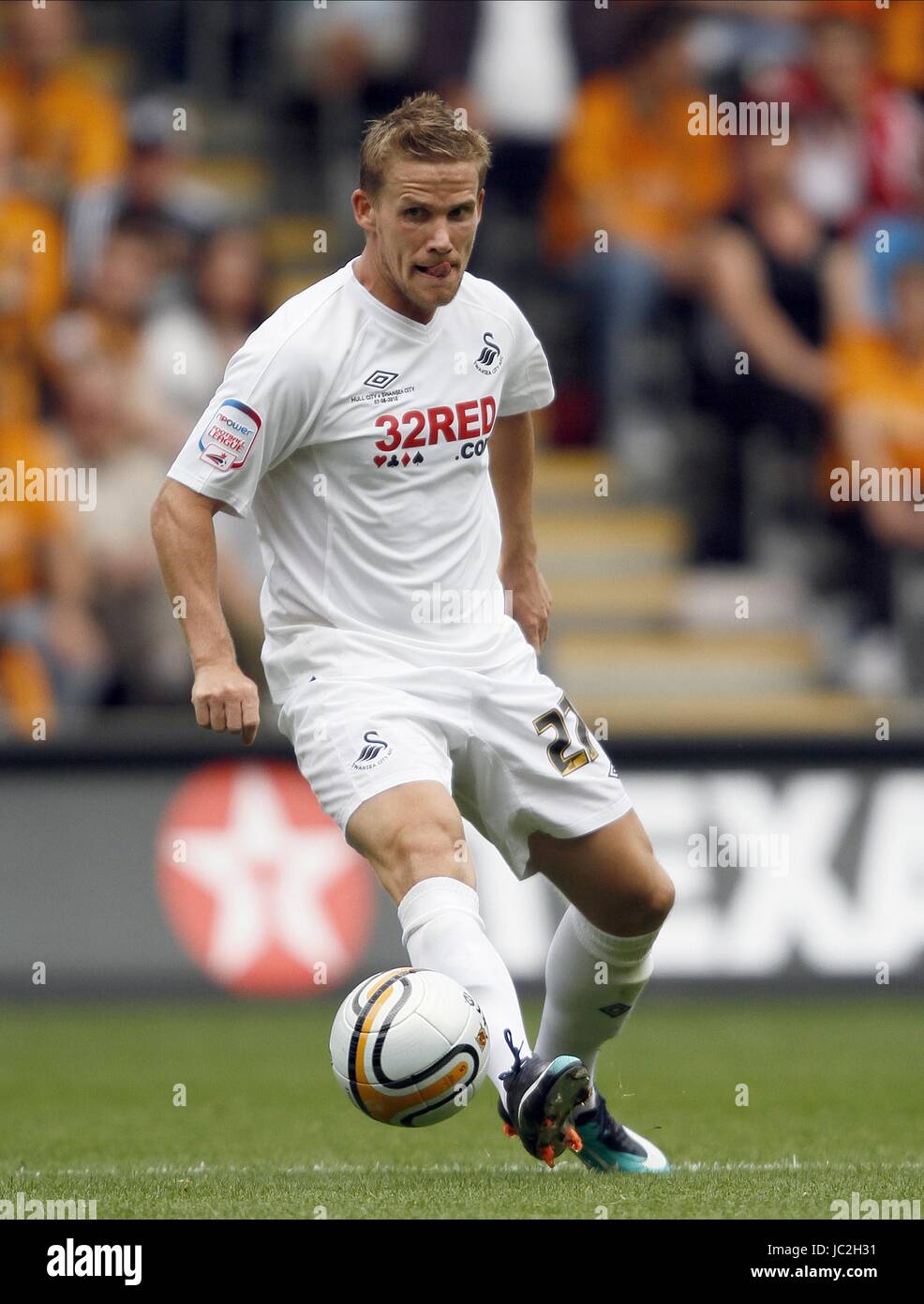 MARK GOWER SWANSEA CITY FC SWANSEA CITY FC KC STADIUM HULL ENGLAND 07 ...
