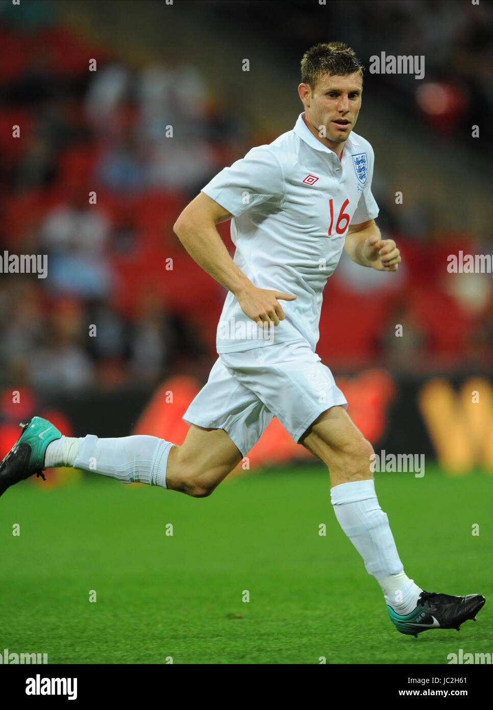 JAMES MILNER ENGLAND WEMBLEY STADIUM LONDON ENGLAND 11 August 2010 ...