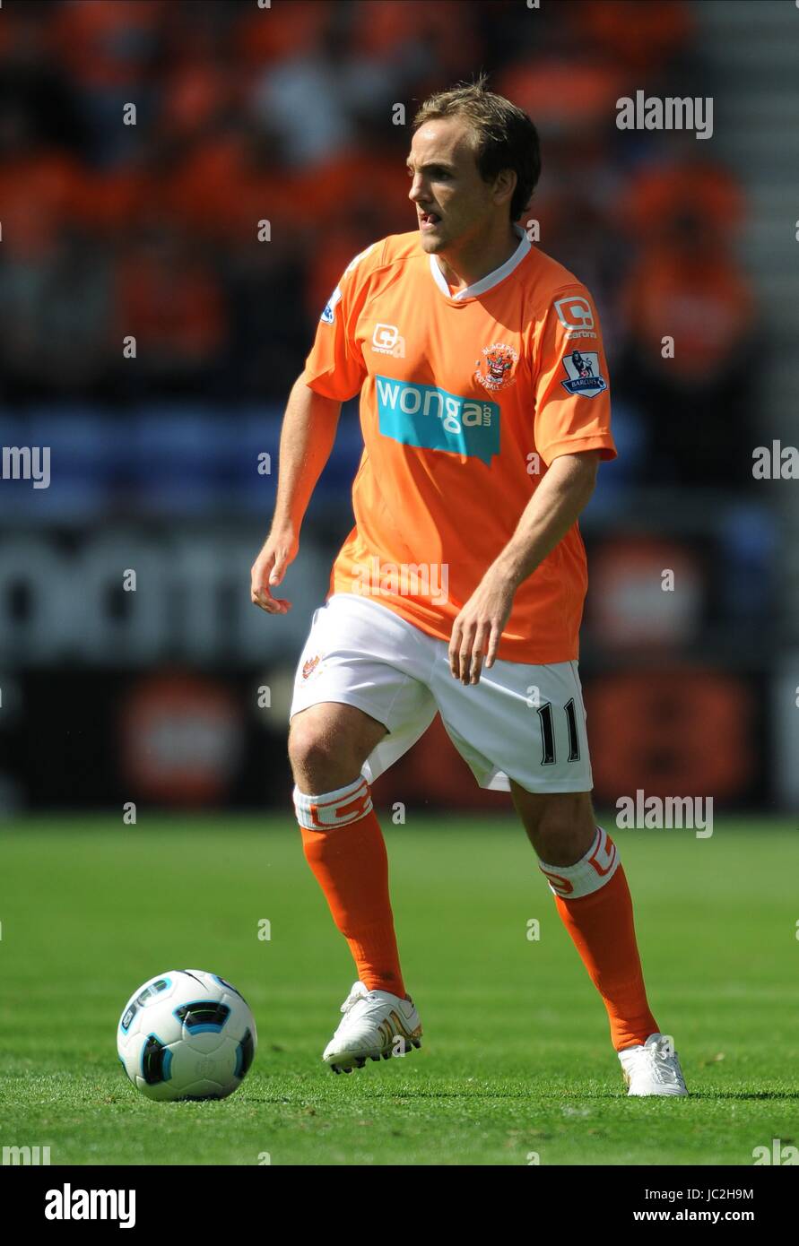 DAVID VAUGHAN BLACKPOOL FC DW STADIUM WIGAN ENGLAND 14 August 2010 ...