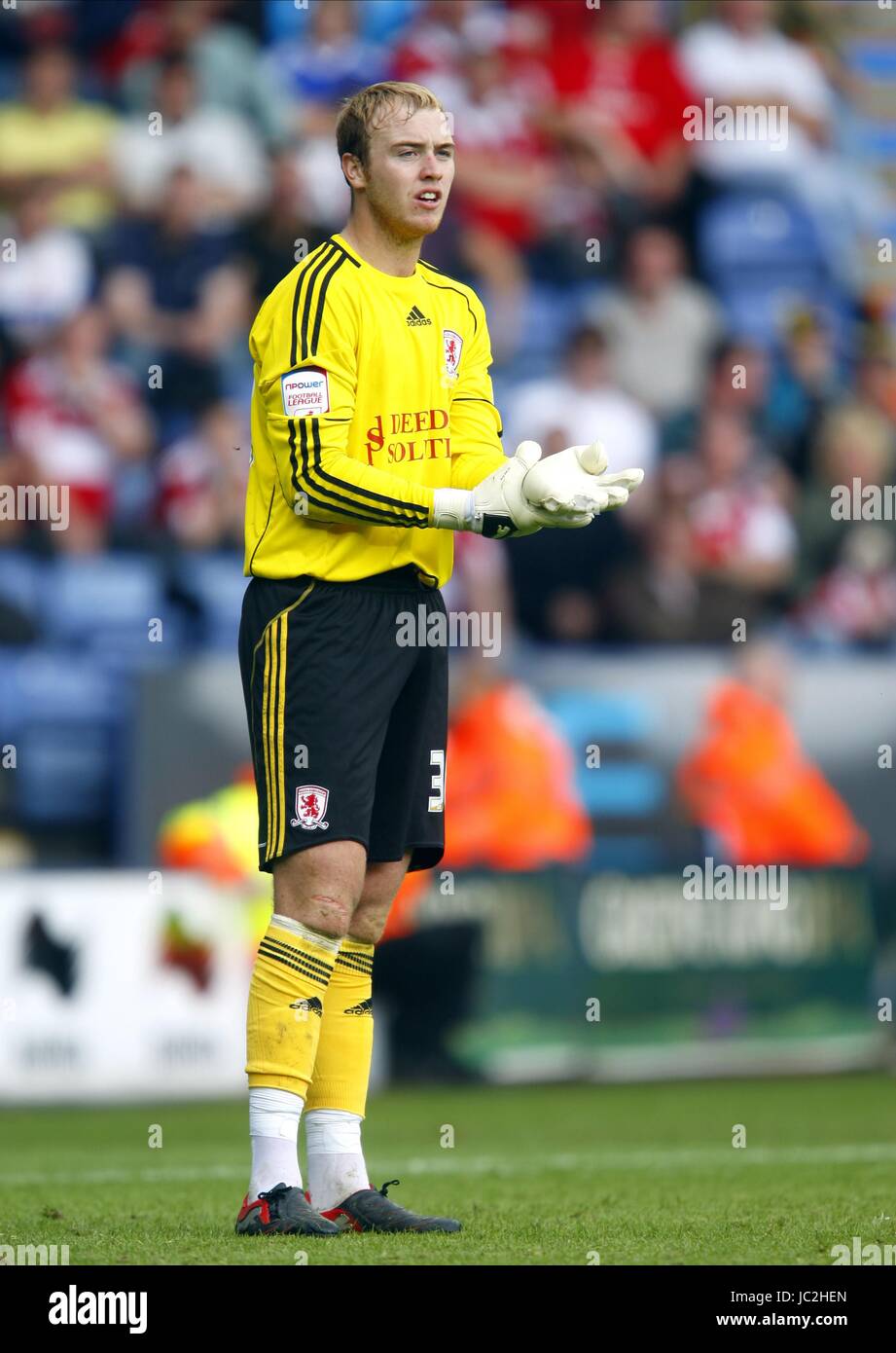 JASON STEELE MIDDLESBROUGH FC WALKERS STADIUM LEICESTER ENGLAND 14 ...