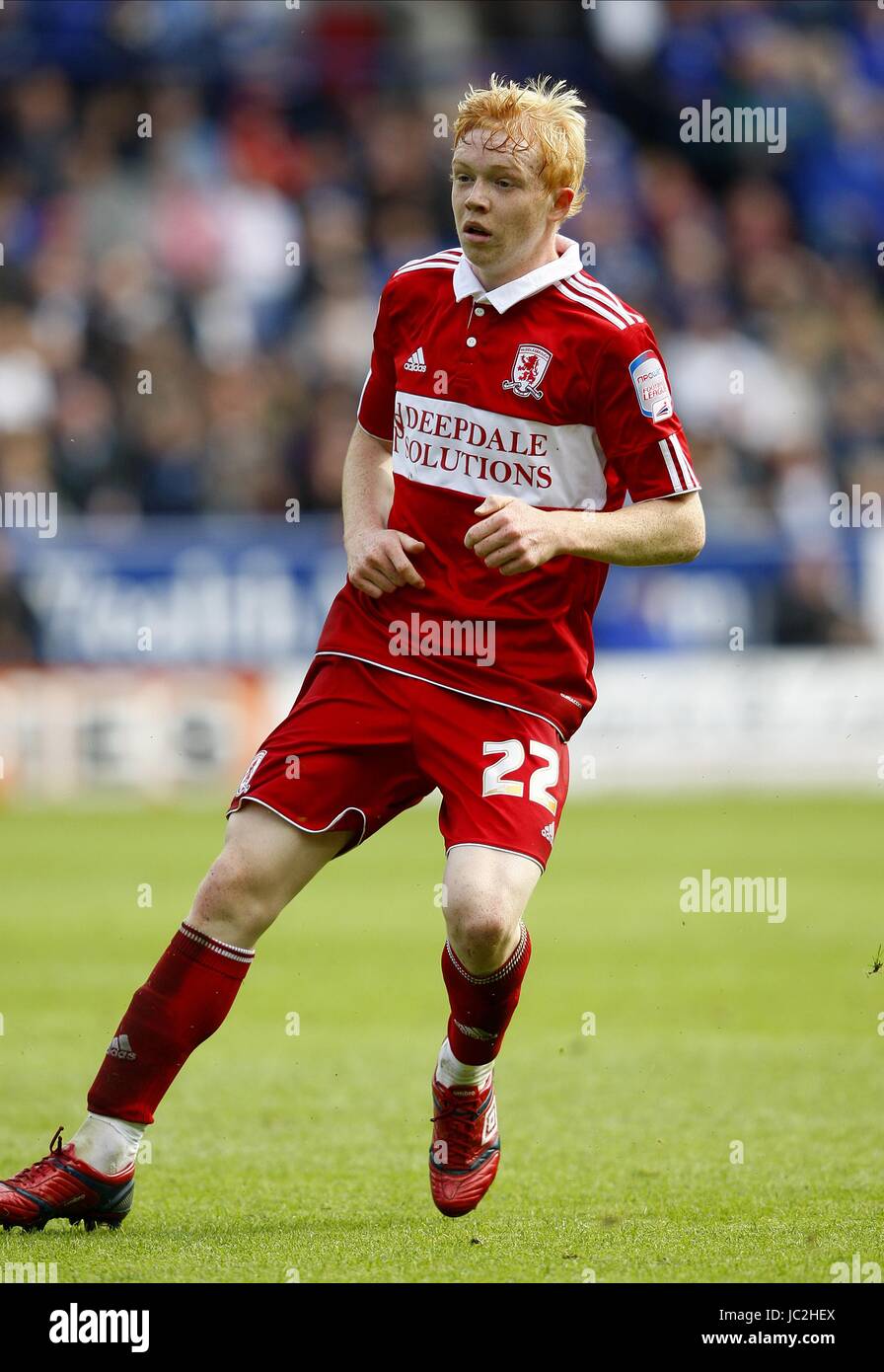 LUKE WILLIAMS MIDDLESBROUGH FC WALKERS STADIUM LEICESTER ENGLAND 14 ...