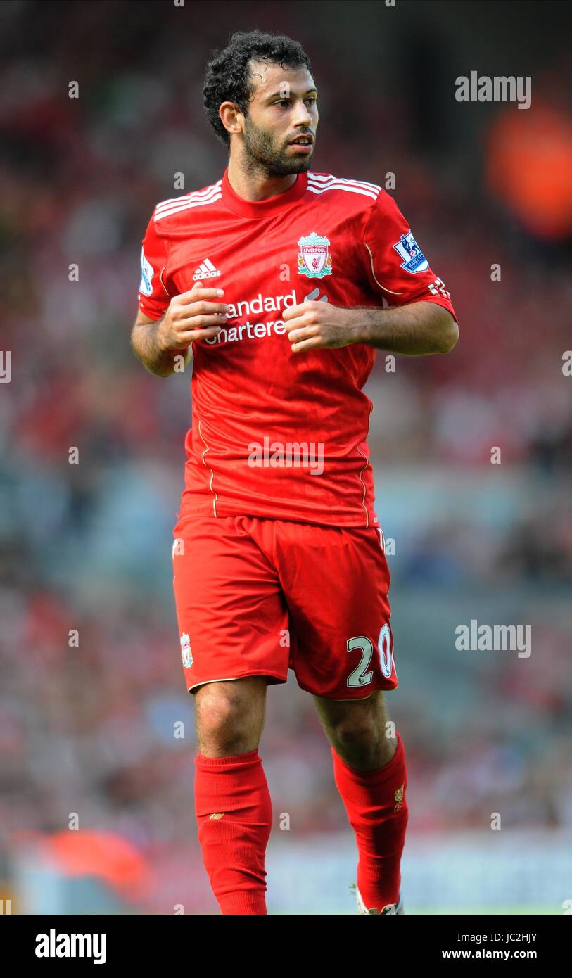 JAVIER MASCHERANO LIVERPOOL FC LIVERPOOL FC ANFIELD LIVERPOOL ENGLAND ...