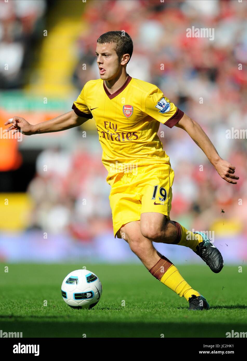 JACK WILSHERE ARSENAL FC ARSENAL FC ANFIELD LIVERPOOL ENGLAND 15 August ...