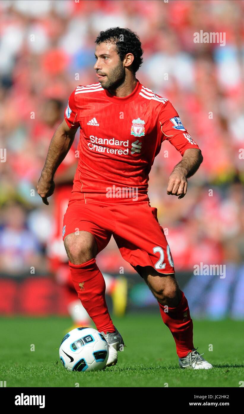 JAVIER MASCHERANO LIVERPOOL FC LIVERPOOL FC ANFIELD LIVERPOOL ENGLAND ...