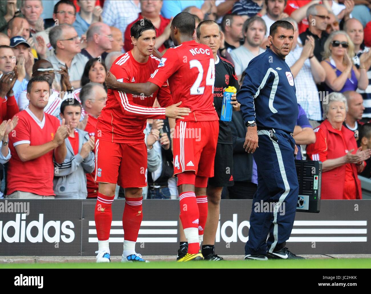 FERNANDO TORRES & DAVID NGOG LIVERPOOL FC LIVERPOOL FC ANFIELD ...