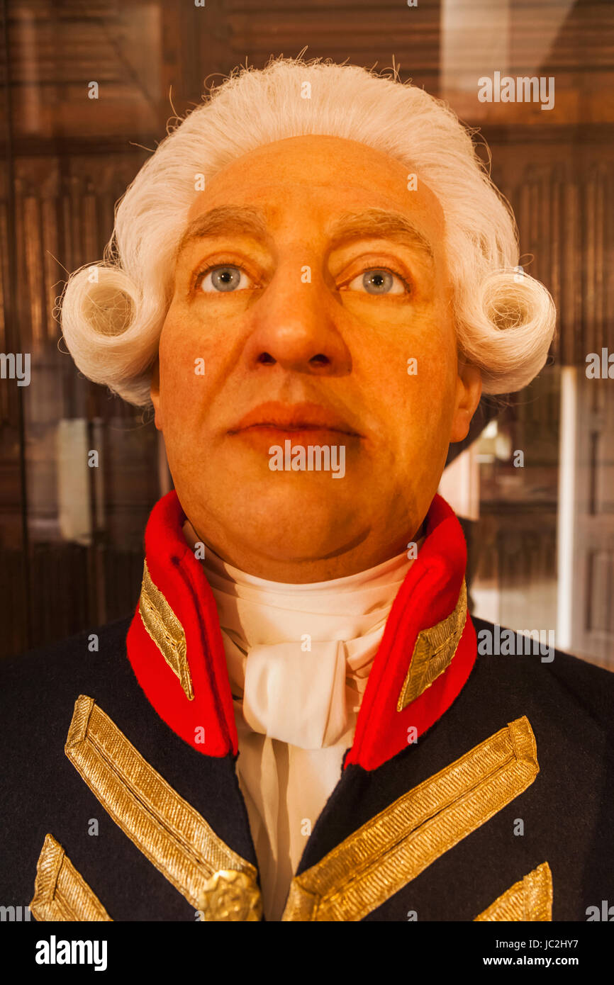 England, London, Richmond, Kew Gardens, Kew Palace, Waxwork Statue of ...