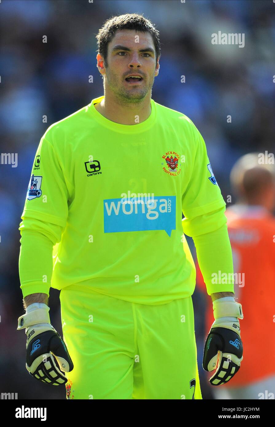 `MATTHEW GILKS BLACKPOOL FC BLACKPOOL FC DW STADIUM WIGAN ENGLAND 14 ...