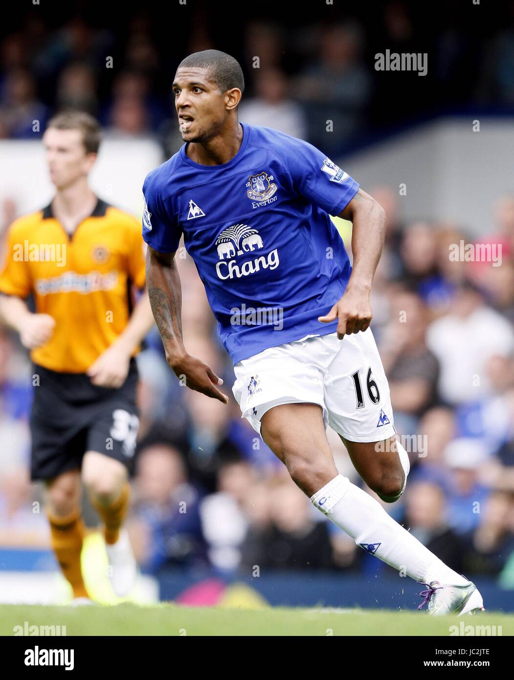 JERMAINE BECKFORD EVERTON FC GOODISON PARK LIVERPOOL ENGLAND 21 August ...
