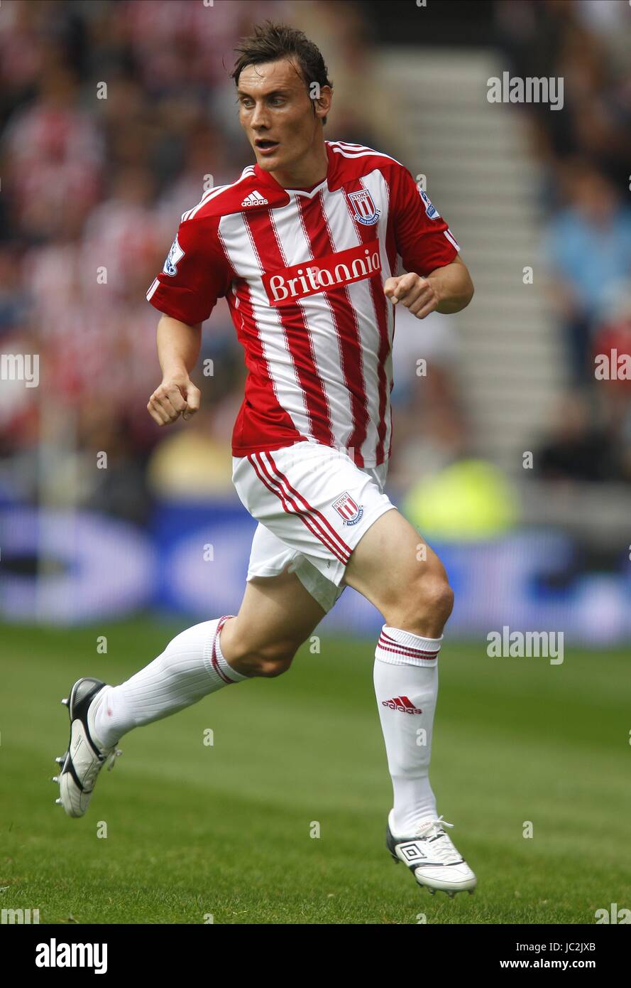 DEAN WHITEHEAD STOKE CITY FC BRITANNIA STADIUM STOKE ENGLAND 21 August ...
