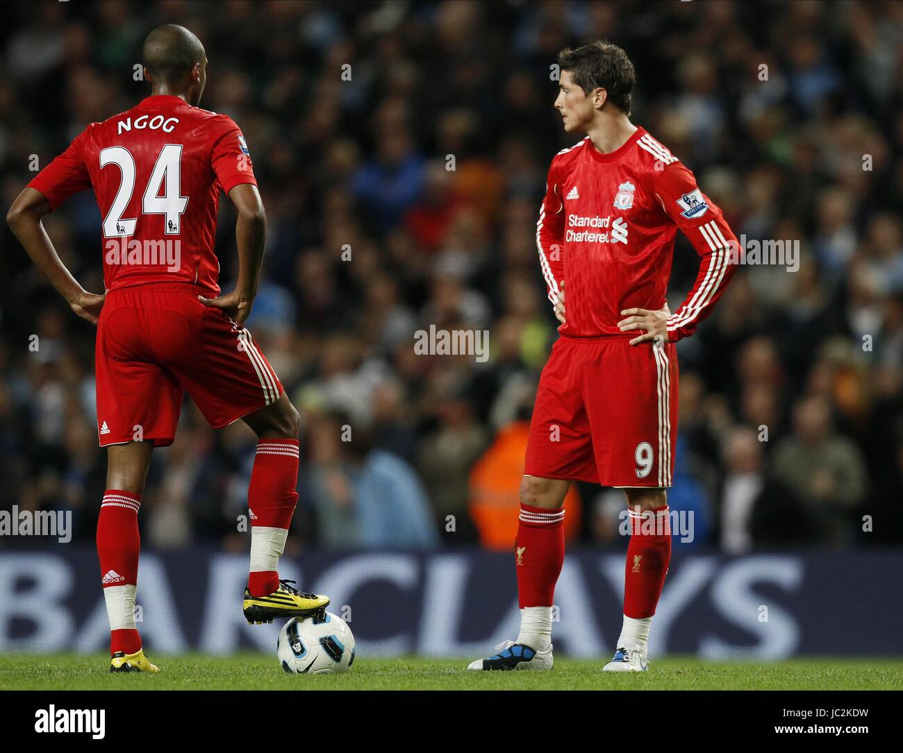 FERNANDO TORRES & DAVID N'GOG MANCHESTER CITY V LIVERPOOL FC EASTLANDS ...