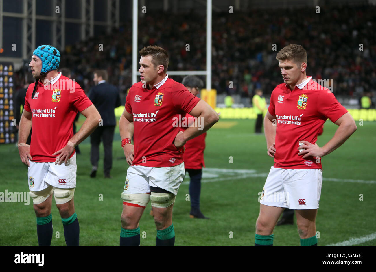 British and Irish Lions' (from left to right) Justin Tipuric, CJ ...