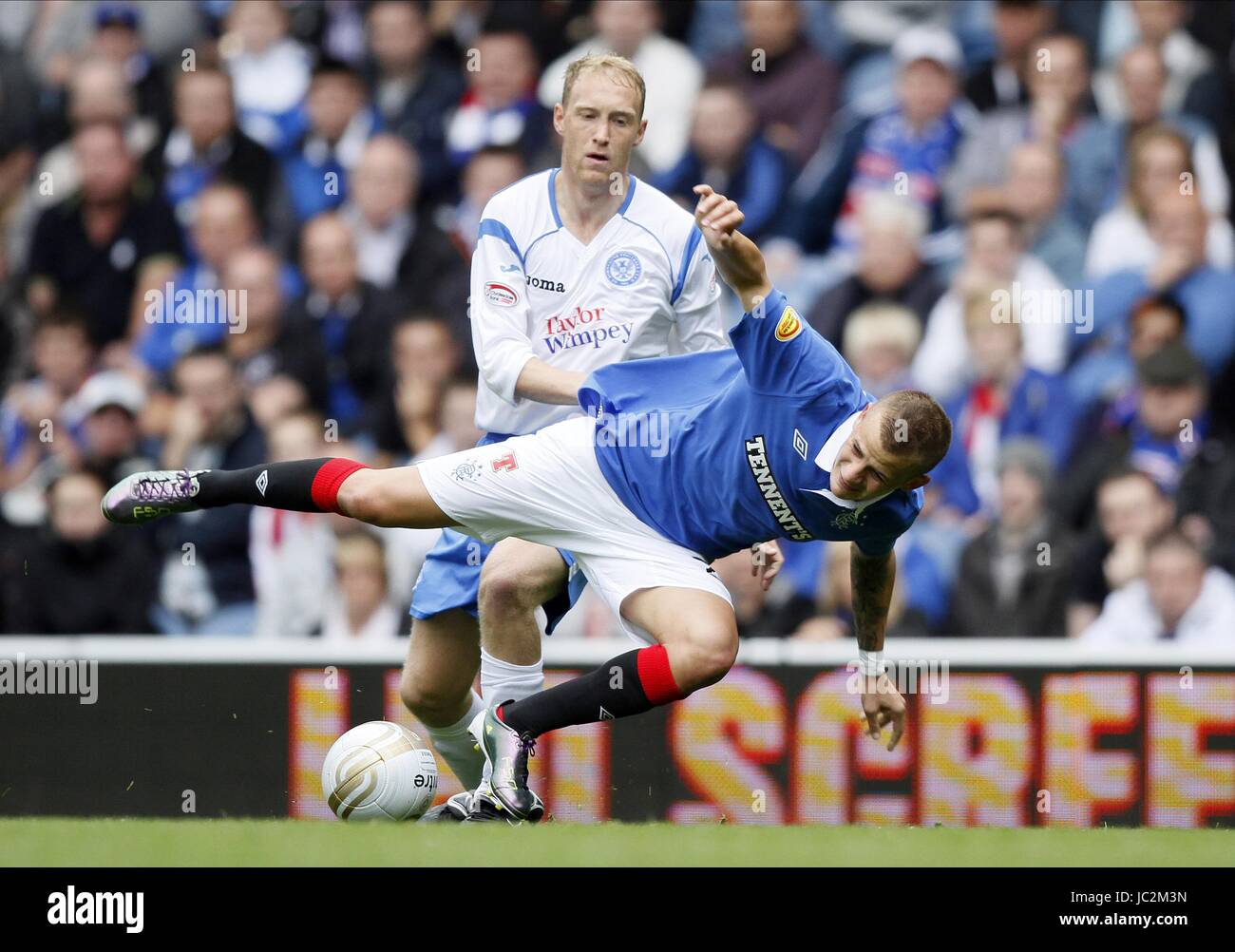 VLADIMIR WEISS & STEVEN ANDERS GLASGOW RANGERS V ST.JOHNSTONE IBROX ...