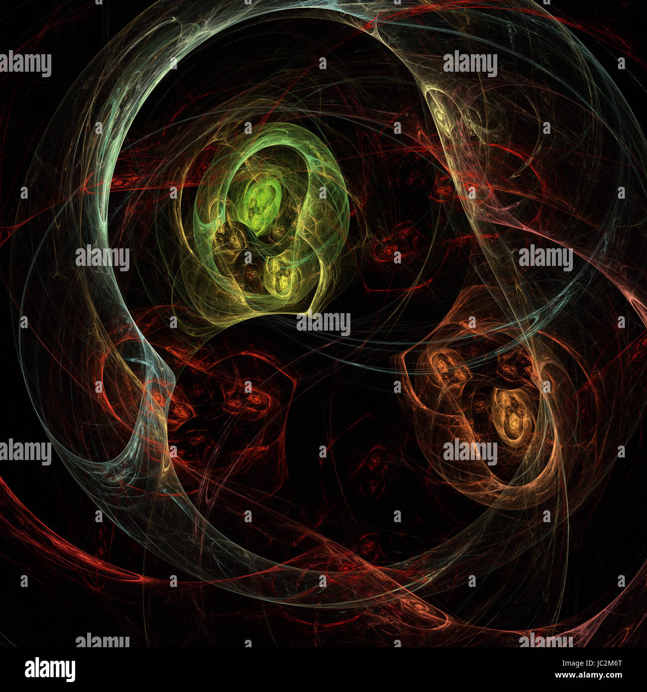 Original fractal design, abstract psychedelic art, ghosts Stock Photo ...