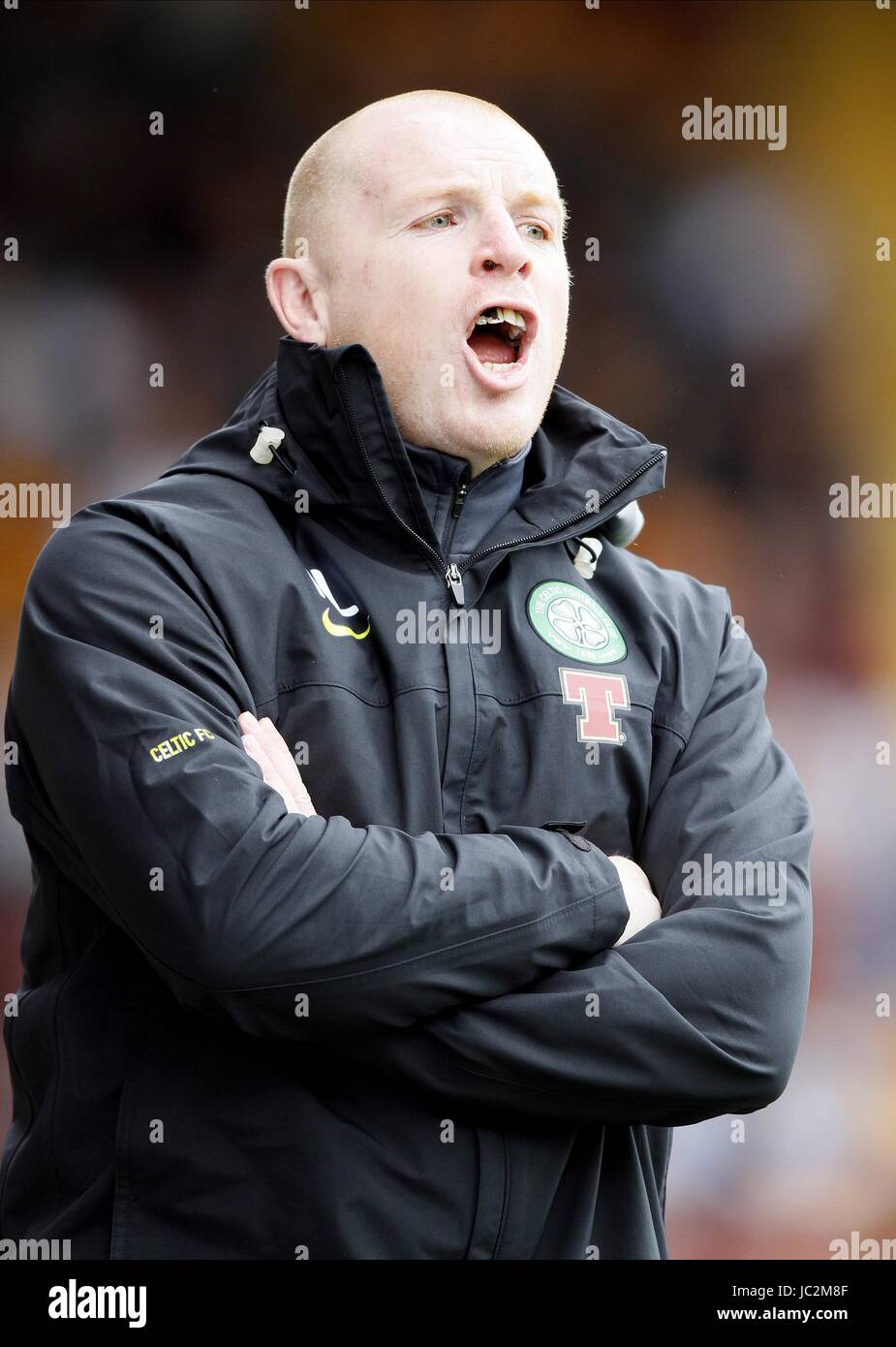 NEIL LENNON CELTIC MANAGER FIR PARK MOTHERWELL SCOTLAND 29 August 2010 ...