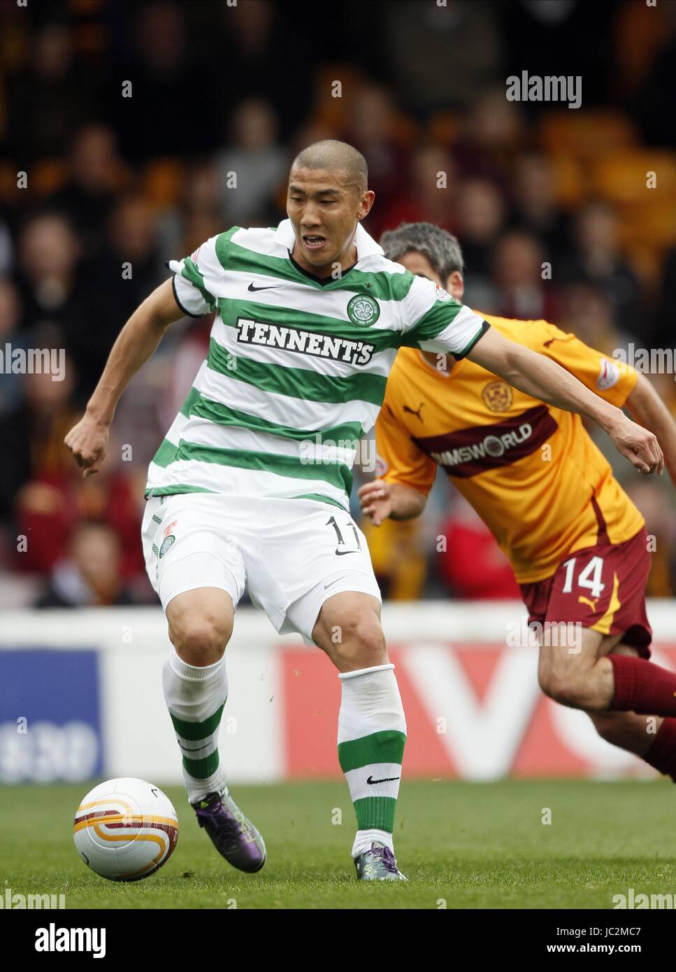 CHA DU-RI CELTIC FC FIR PARK MOTHERWELL SCOTLAND 29 August 2010 Stock ...