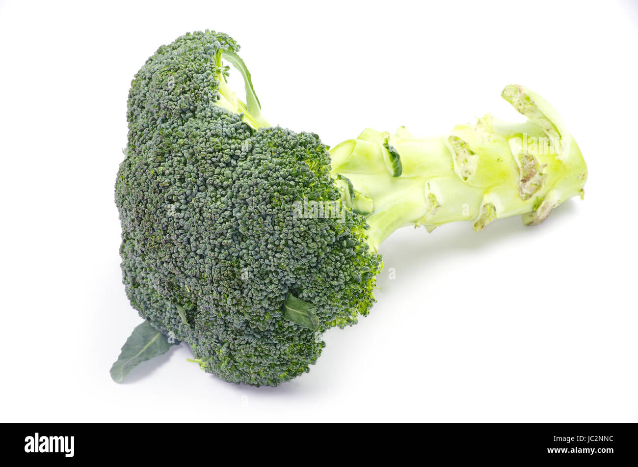 Ripe broccoli isolated on white Stock Photo - Alamy