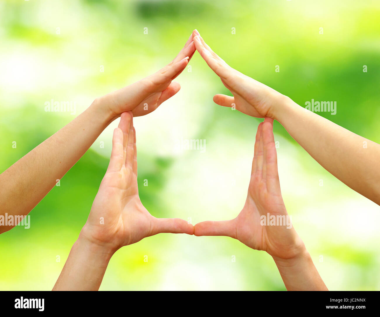 House made hands isolated on hi-res stock photography and images - Alamy