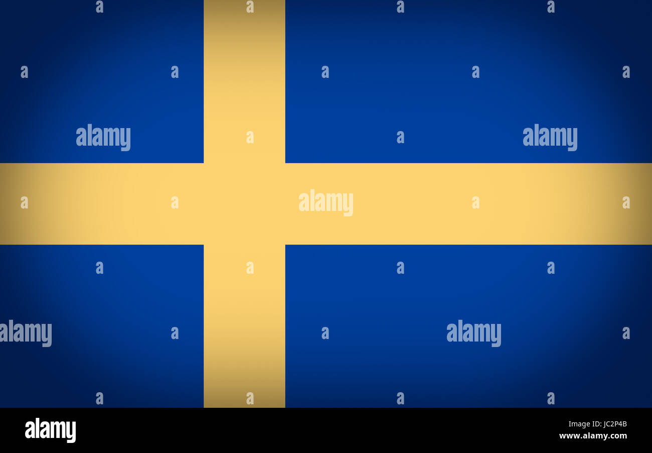 Vintage looking vignetted Swedish flag of Sweden Stock Photo - Alamy