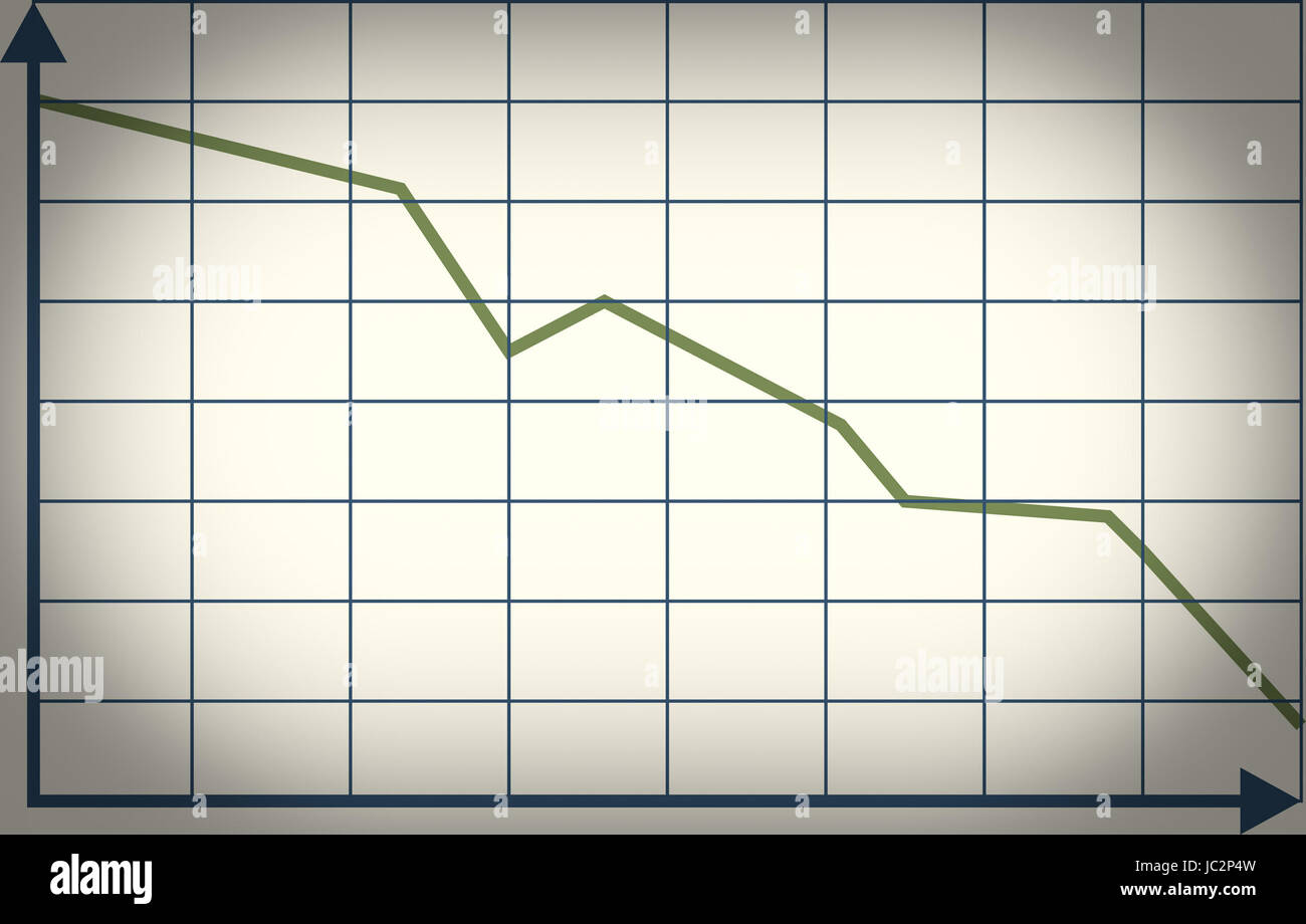 Vintage looking Economic growth chart or graph Stock Photo - Alamy