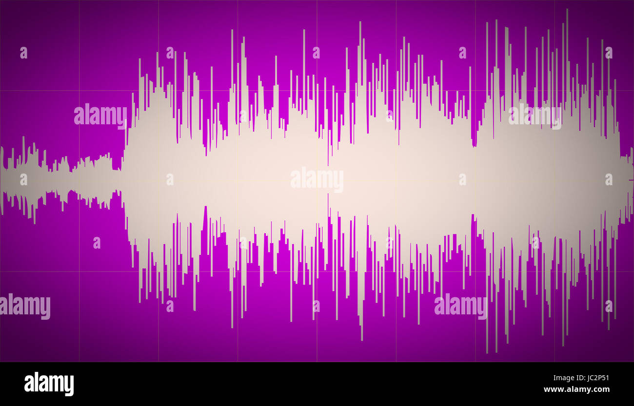 Vintage looking Vector illustration of music sound waves Stock Photo ...