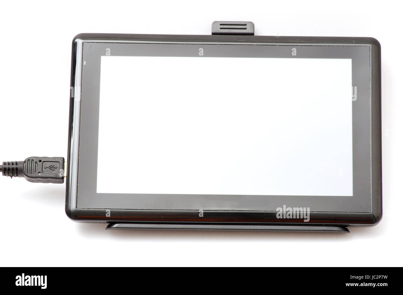 GPS navigator on white background Stock Photo - Alamy