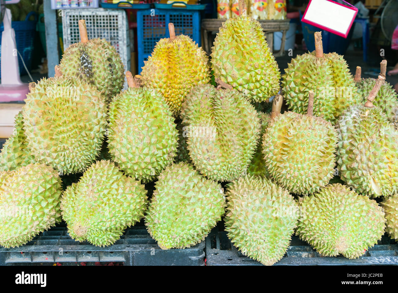 Durian , fruit in the market of thailand Stock Photo - Alamy