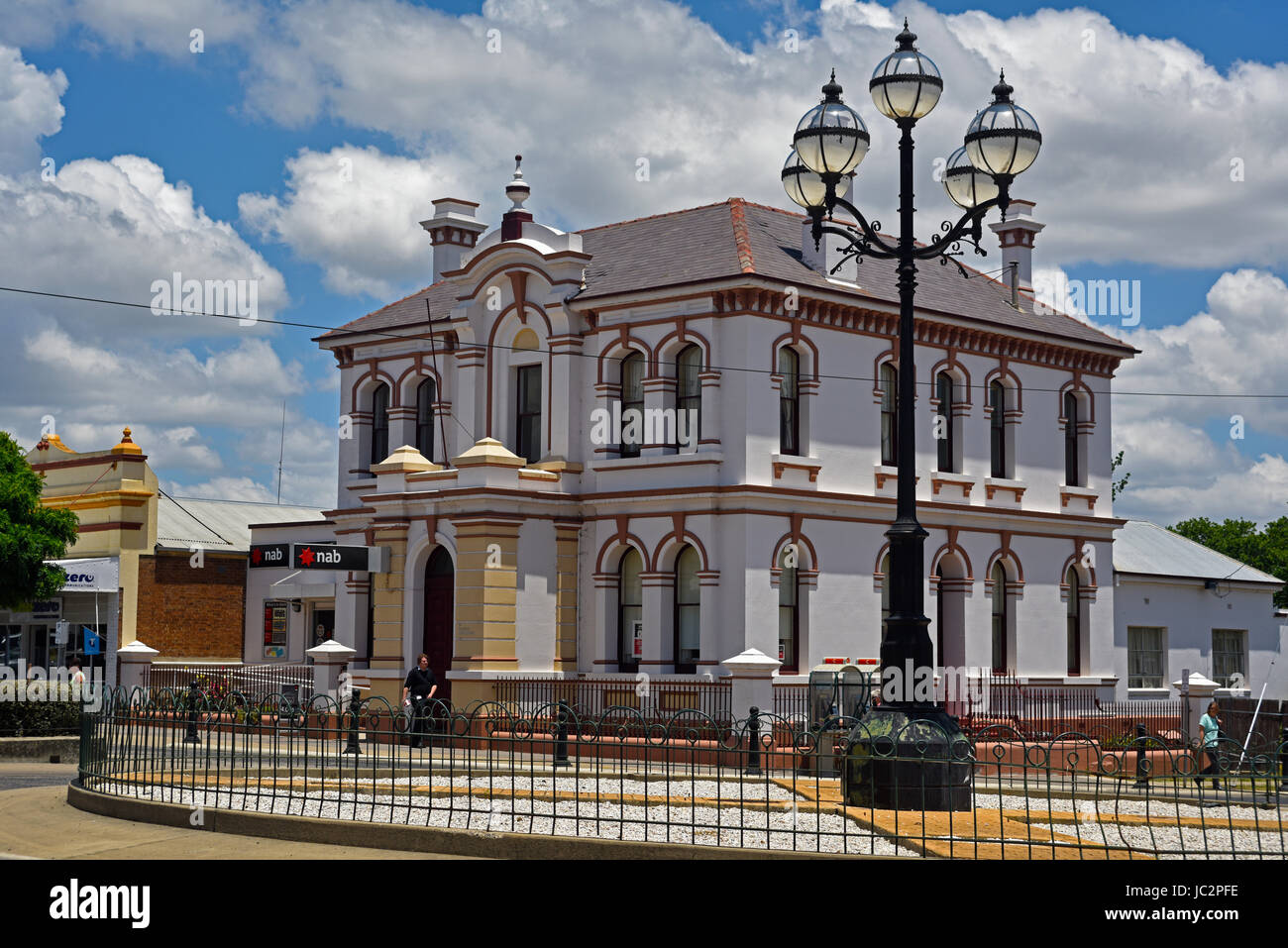 The NAB Bank historic building in the main street of Glen Innes in ...