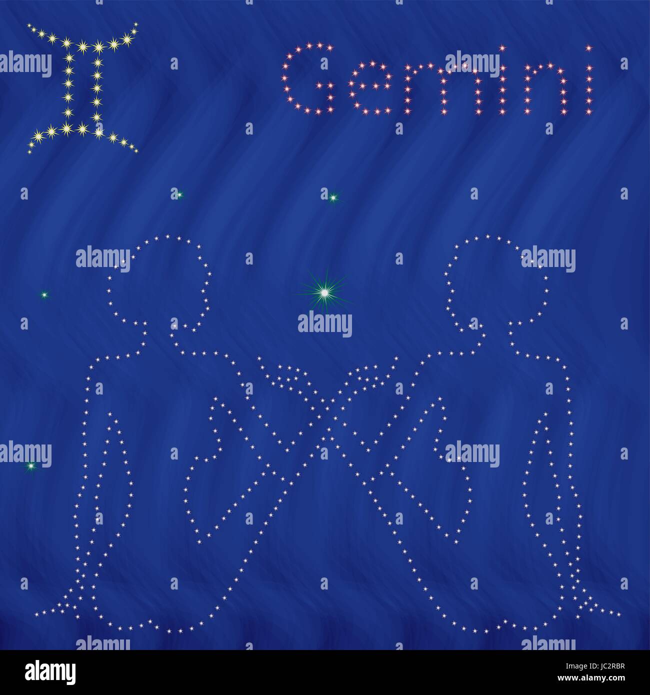Gemini constellation Stock Vector Images - Alamy