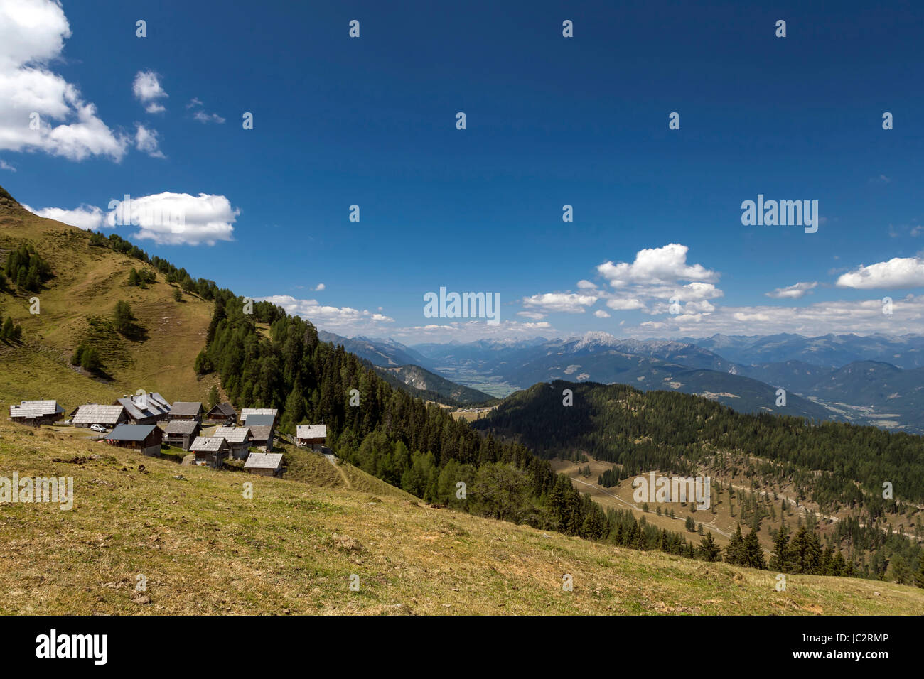 hiking mountain meadow Stock Photo - Alamy