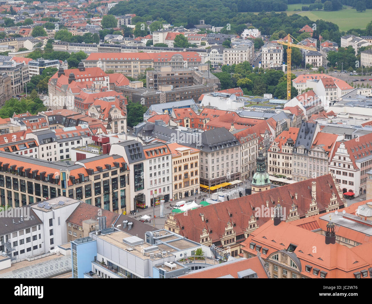 Leipzig market square aerial hi-res stock photography and images - Alamy