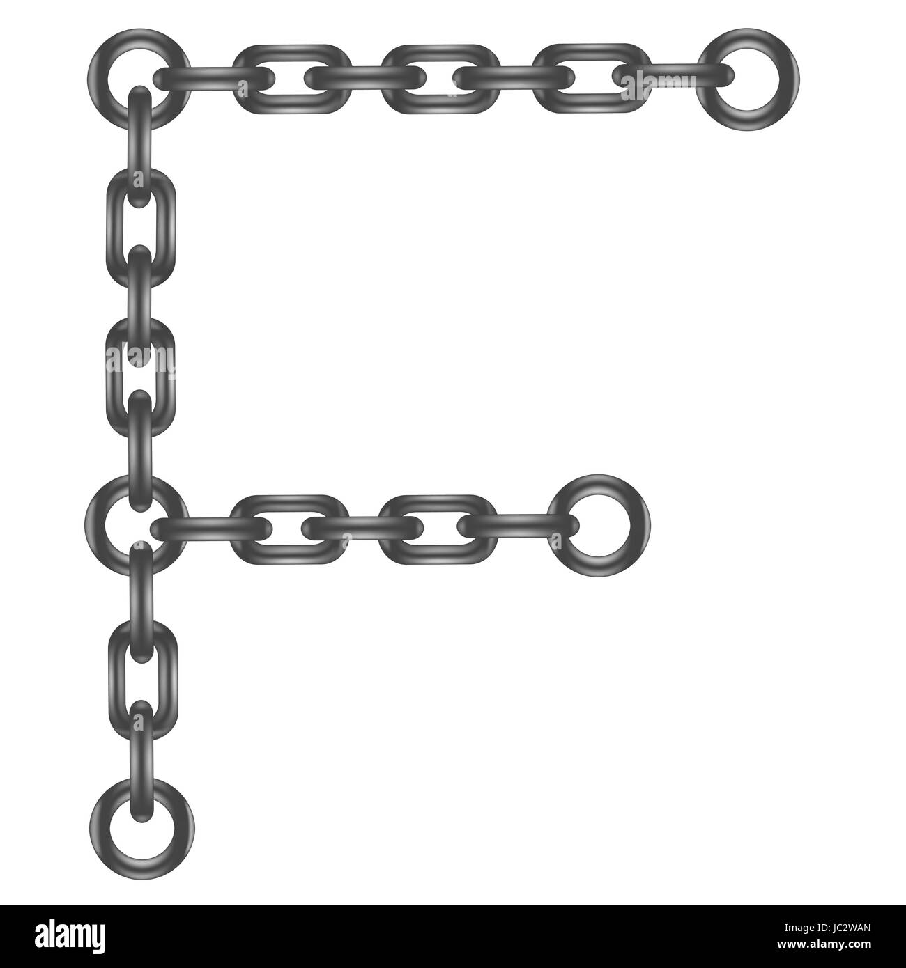 colorful illustration with chain letter on a white background for your ...