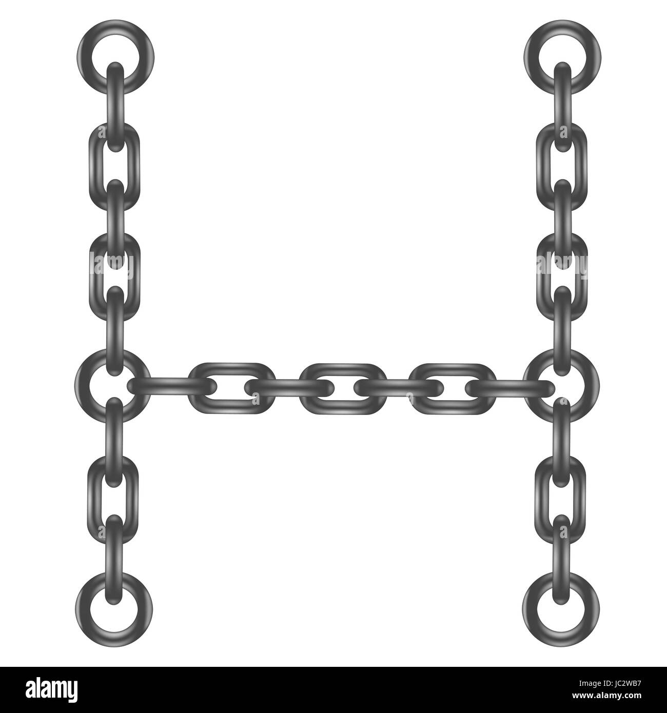 colorful illustration with chain letter on a white background for your ...