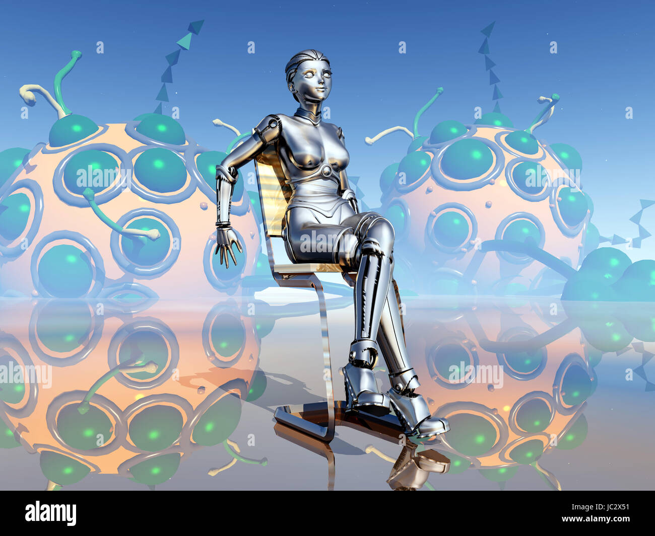 chair science fiction Stock Photo - Alamy