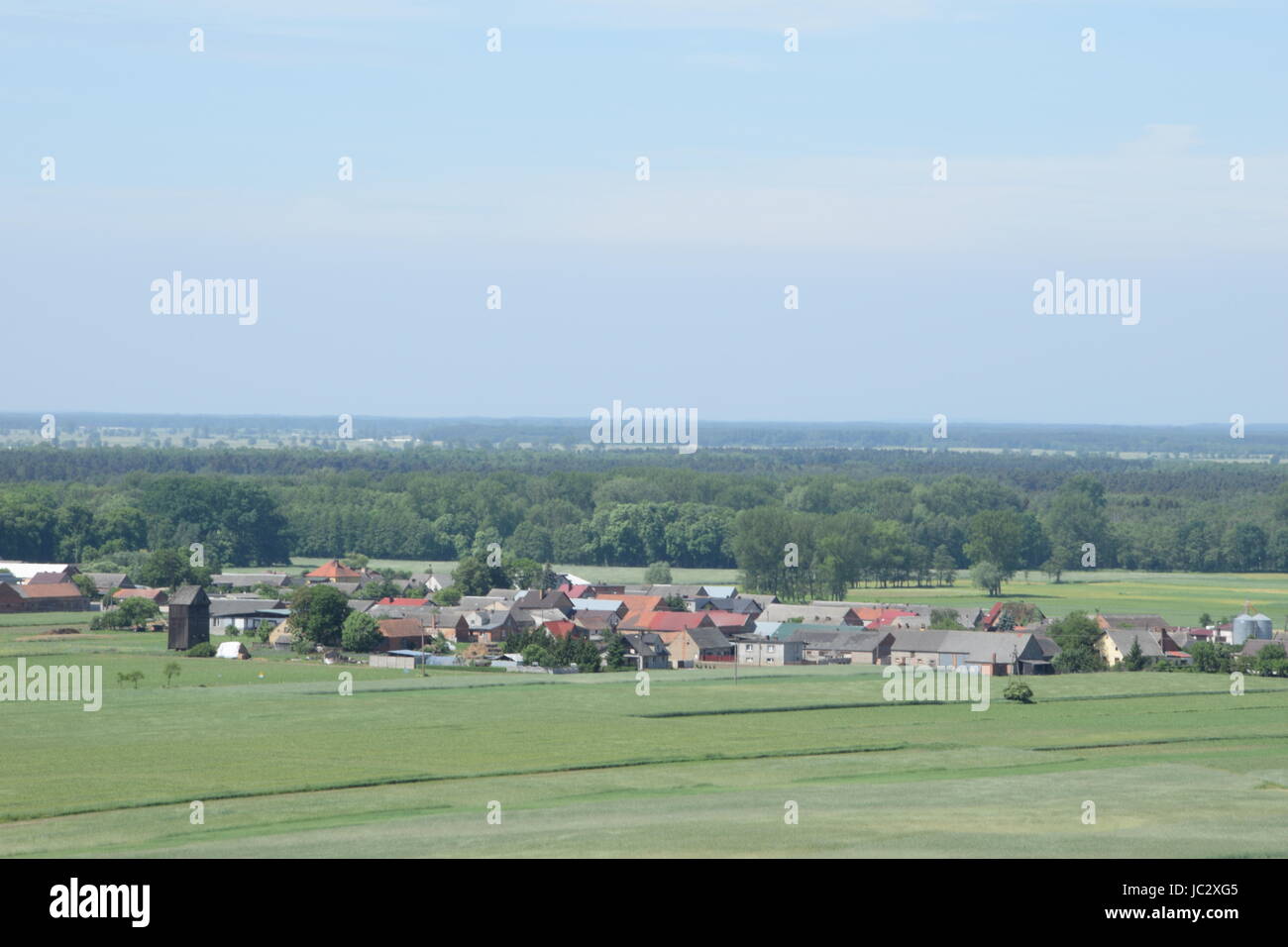 Poland rural village aerial hi-res stock photography and images - Alamy