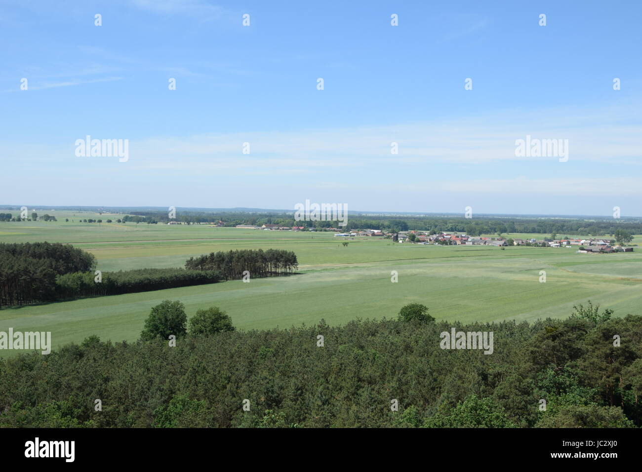 Aerial view of Greater Poland countryside, Poland Stock Photo - Alamy