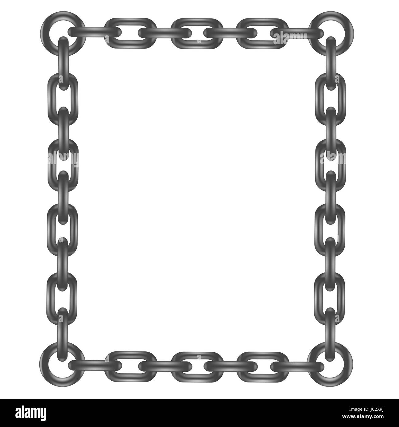 illustration with chain letter on a white background for your design ...
