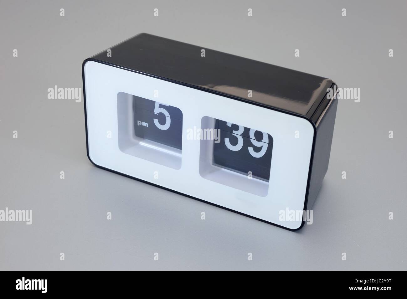 A close up shot of a flip clock Stock Photo - Alamy