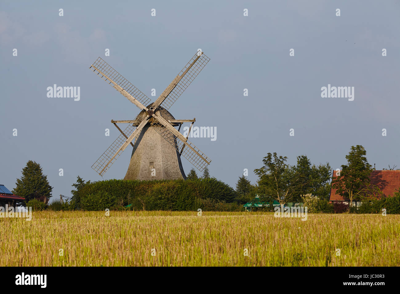 The windmill Destel (Stemwede, Germany) is a dutch type of windmill and ...
