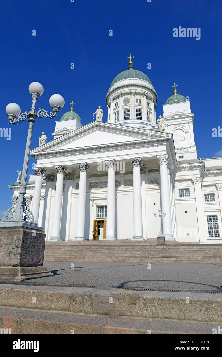 Helsinki Cathedral, a Lutheran church and landmark building in the ...